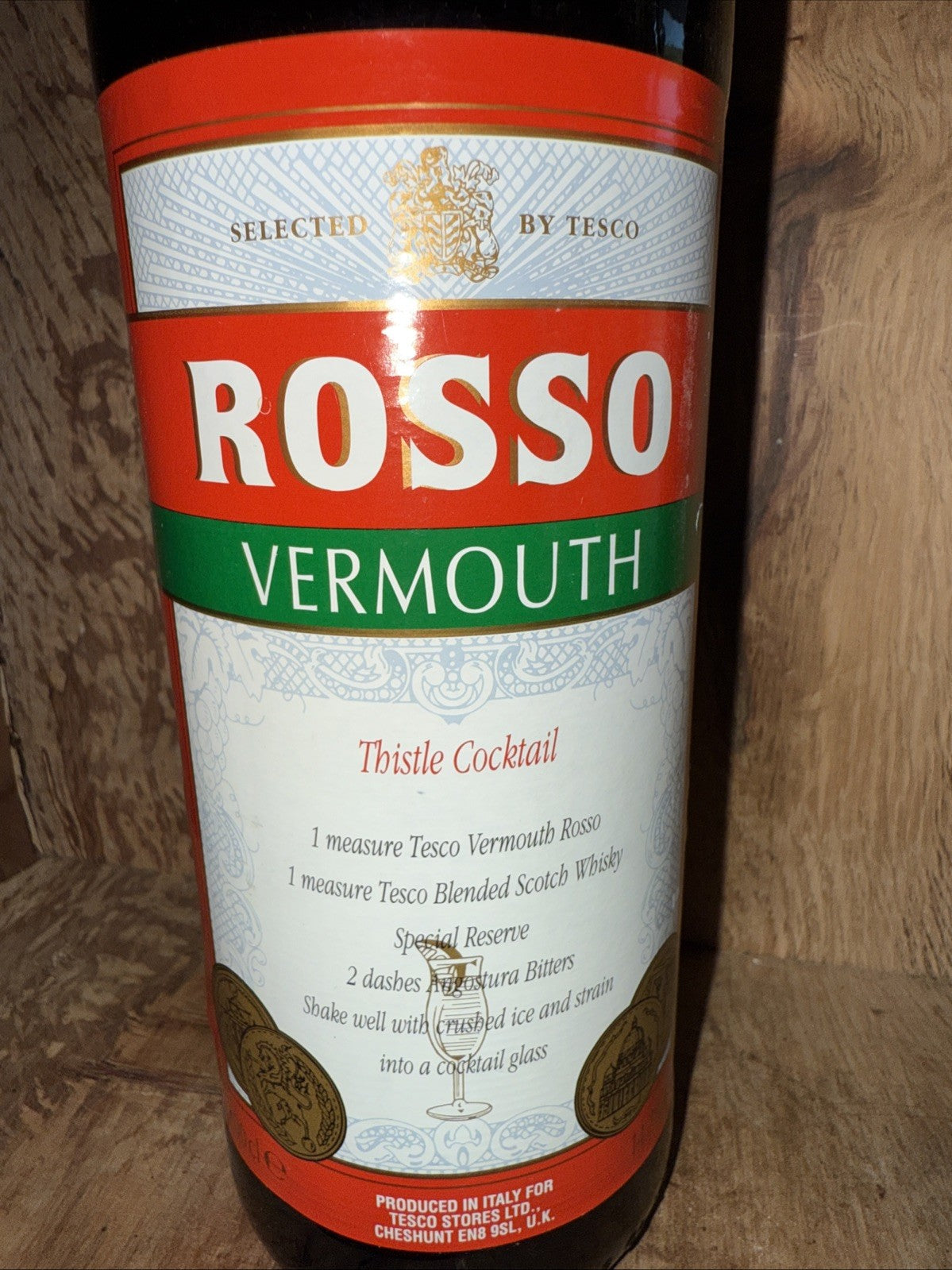 1980s Tesco Rosso Vermouth | Rare Vintage Collectible Wine – Little ...