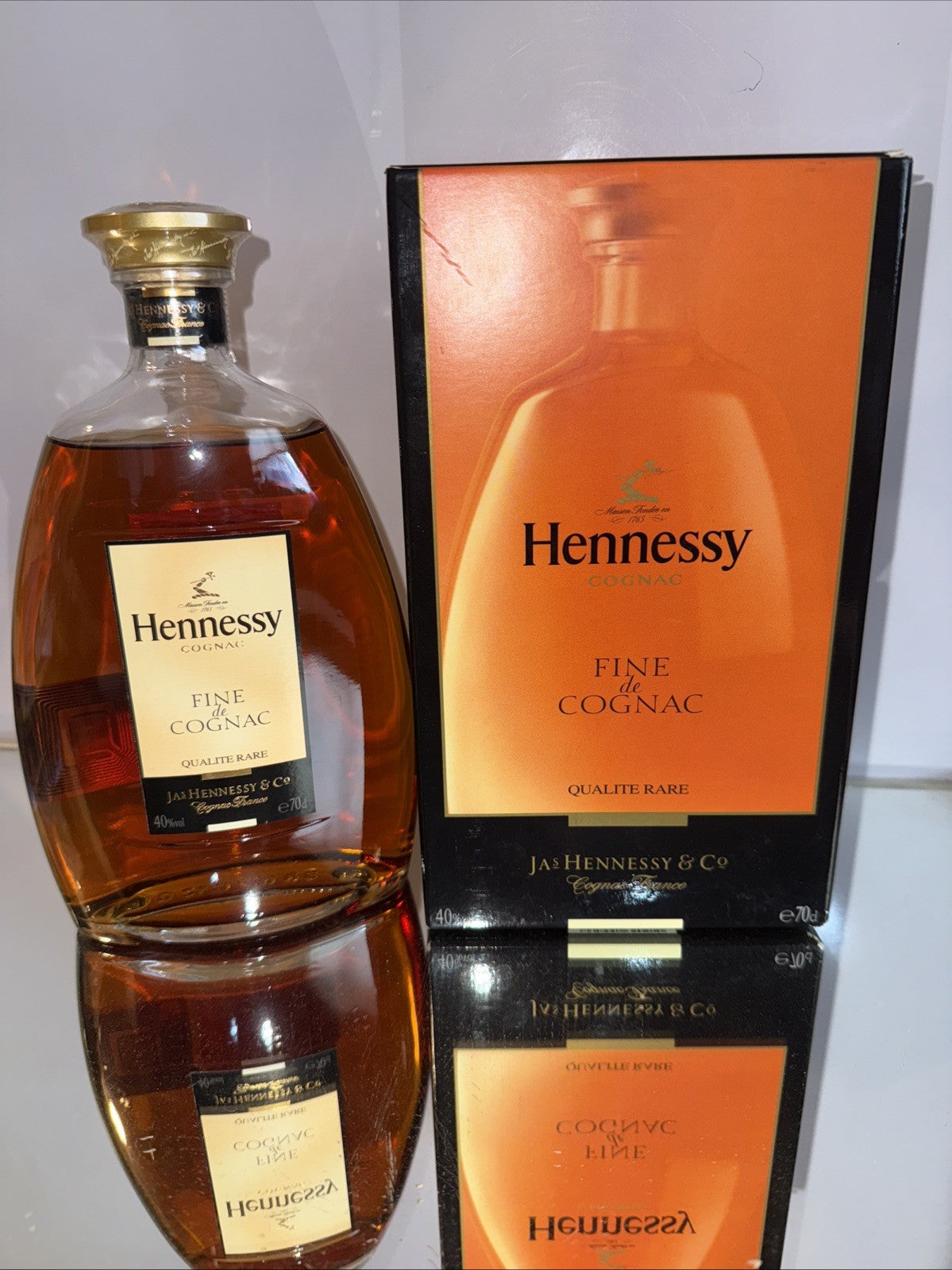 Hennessy Fine De Cognac Qualite Rare - Premium French Brandy – Little ...