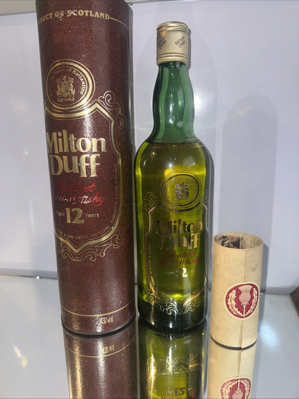 Miltonduff 12 Year Old Single Malt Scotch Whisky | 1970s Vintage ...
