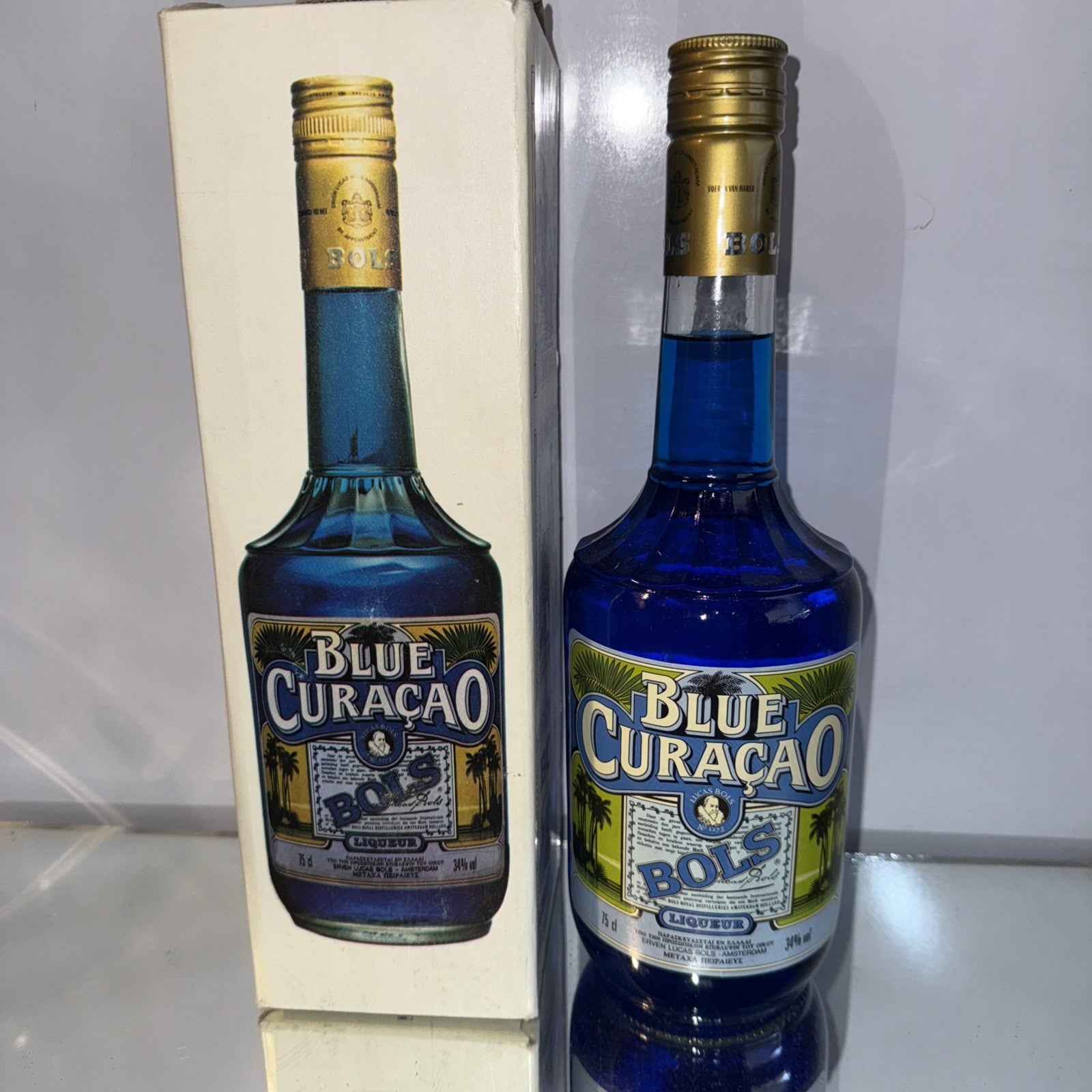 1980s Bols Blue Curaçao Liqueur | Rare Vintage Boxed Spirit – Little ...