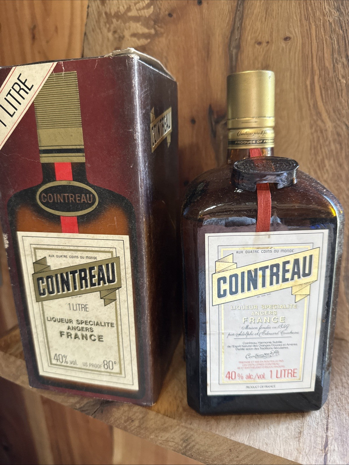 Vintage Cointreau Liqueur 1L Bottle | 1970s-80s Collectible – Little ...
