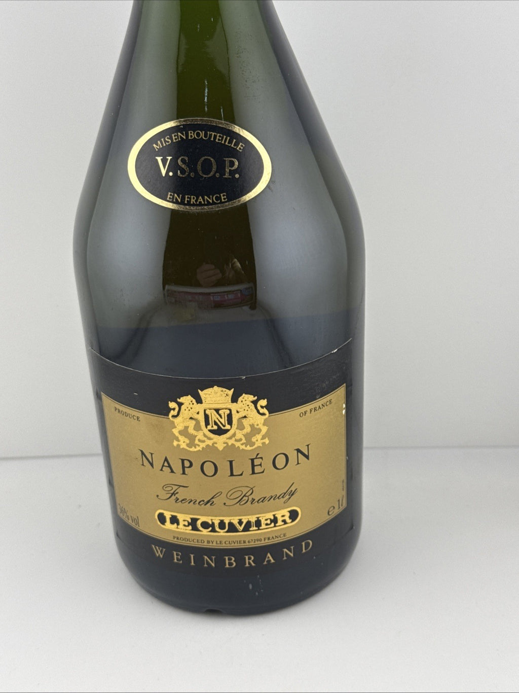 Le Cuvier Napoleon French Brandy VSOP 1990s Vintage Spirit - 1L Bottle ...