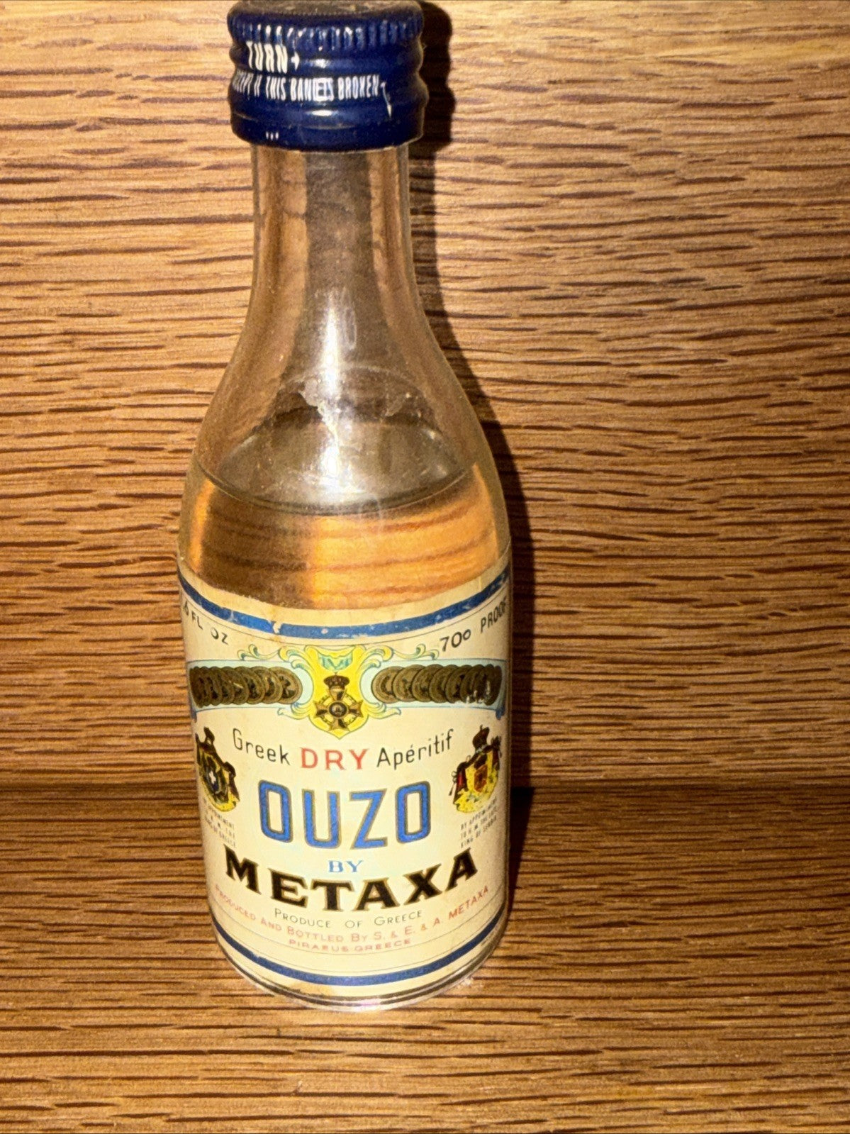 Metaxa Ouzo Miniature | Authentic Greek Anise Liqueur Spirit - 50ml ...