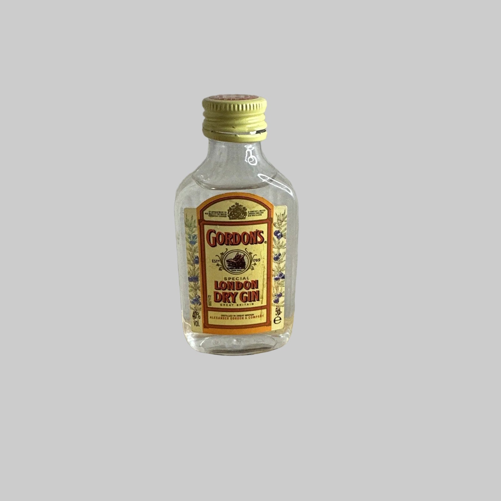 Gordon's Special London Dry Gin Miniature – 5cl Classic Spirit – Little ...