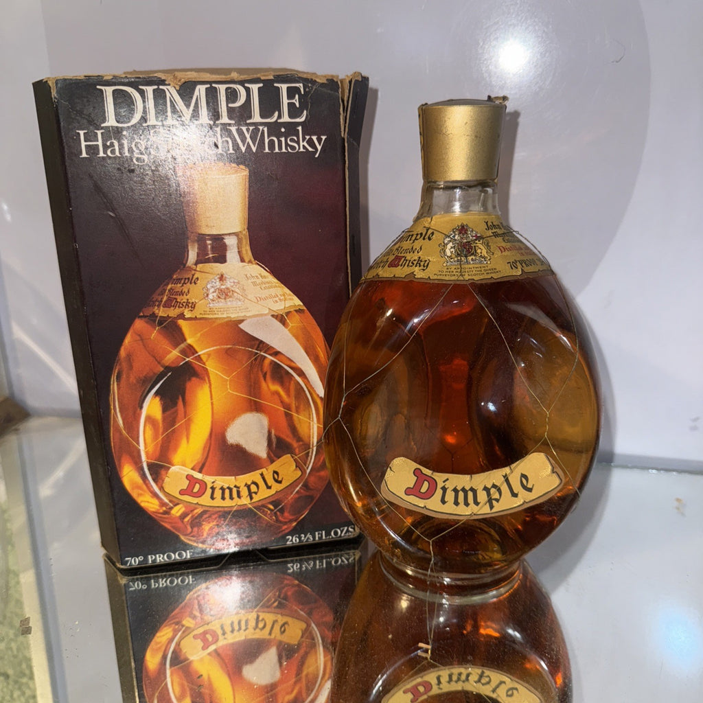 Haigs Dimple Whisky 1970s Bottled 26 2/3 FL OZ And 70% proof vintage m – Little Silver Wines and ...